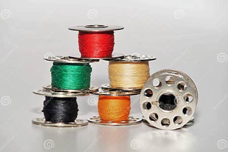 Sewing-thread rolls stock image. Image of thread, sewing - 107128175