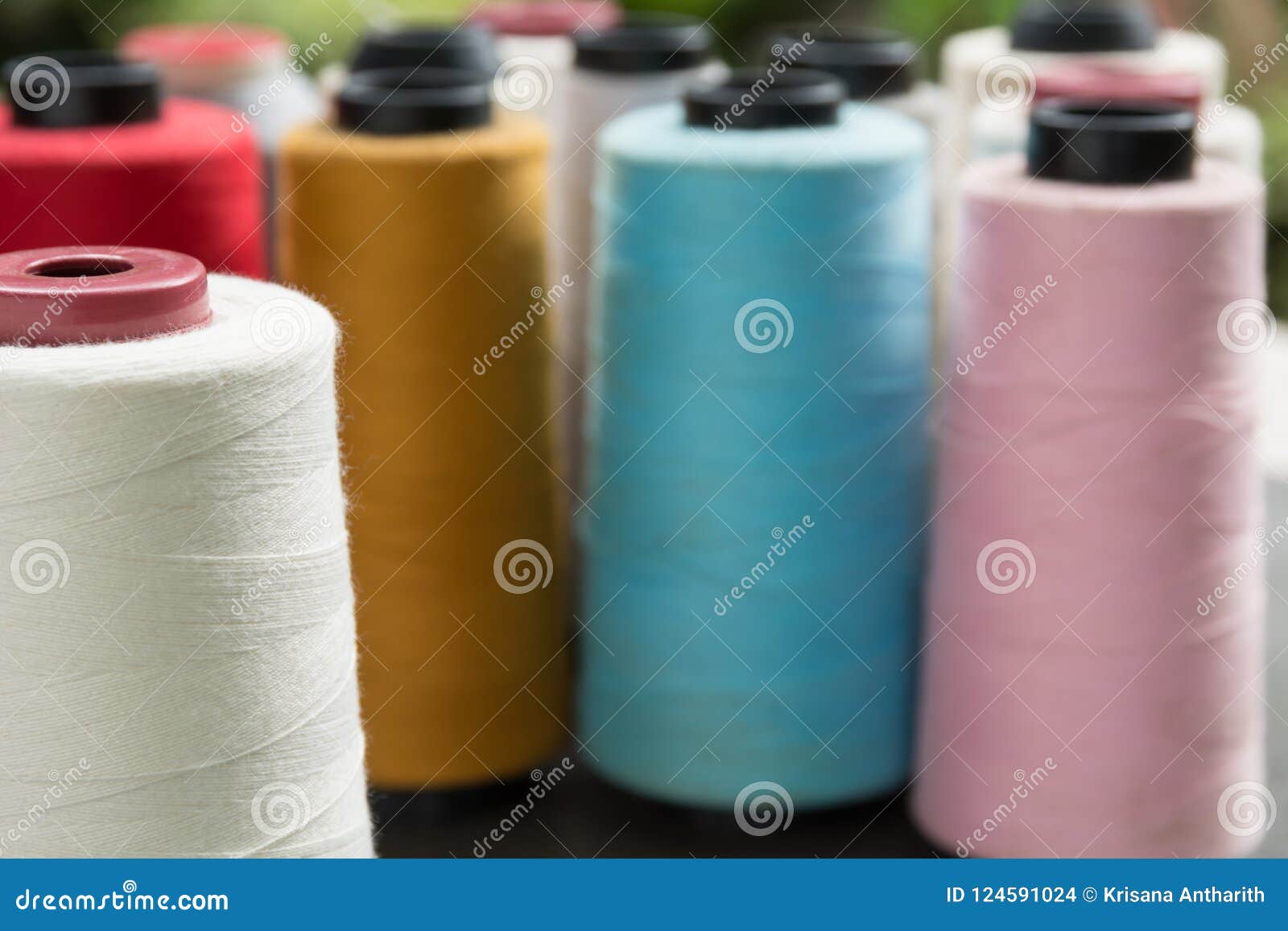 Colorful Sewing Threads, Colored Thread Coils Stock Photo - Image of ...
