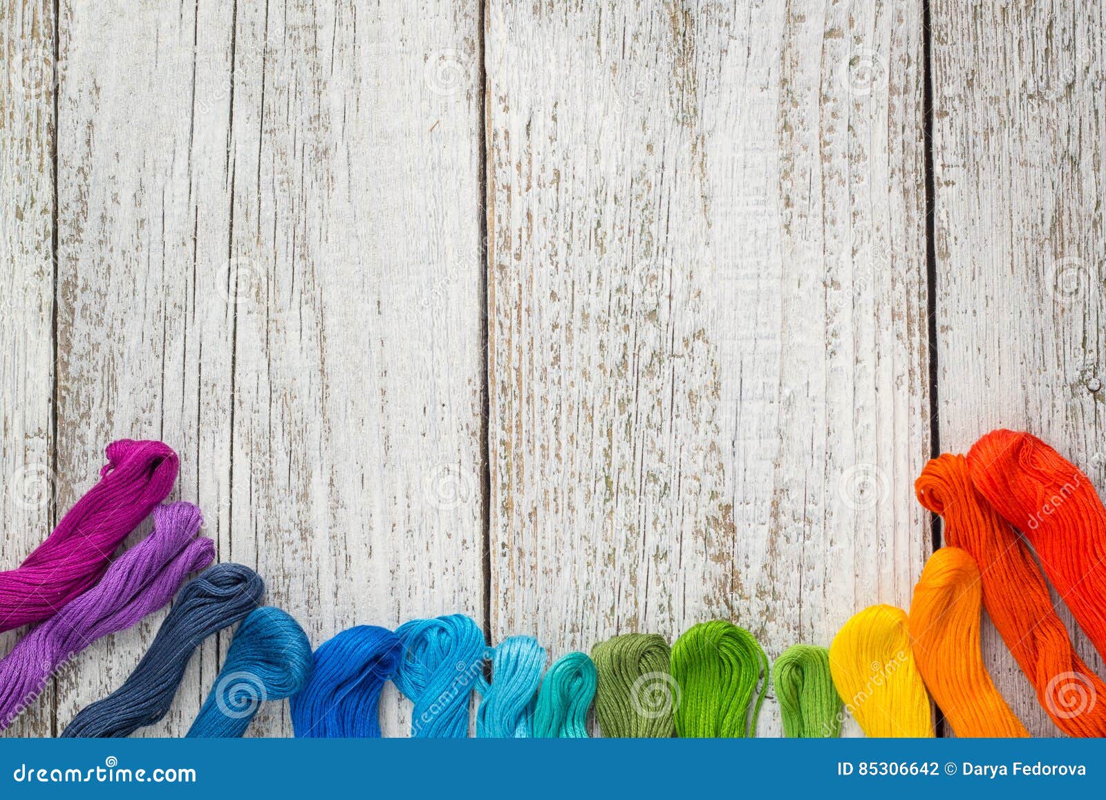 Colorful Sewing Threads for Embroidery on White Background Stock Photo ...