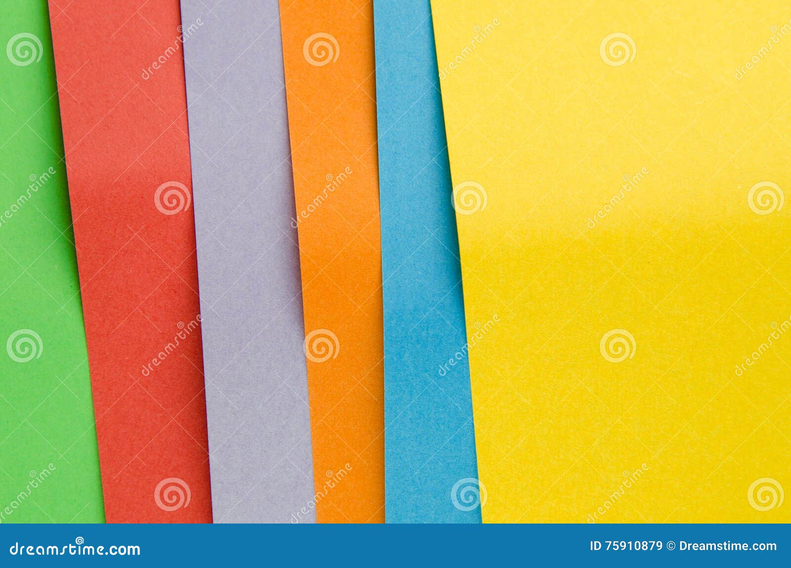 Colorful Sheets of Color Paper, Abstract Background Stock Image - Image ...