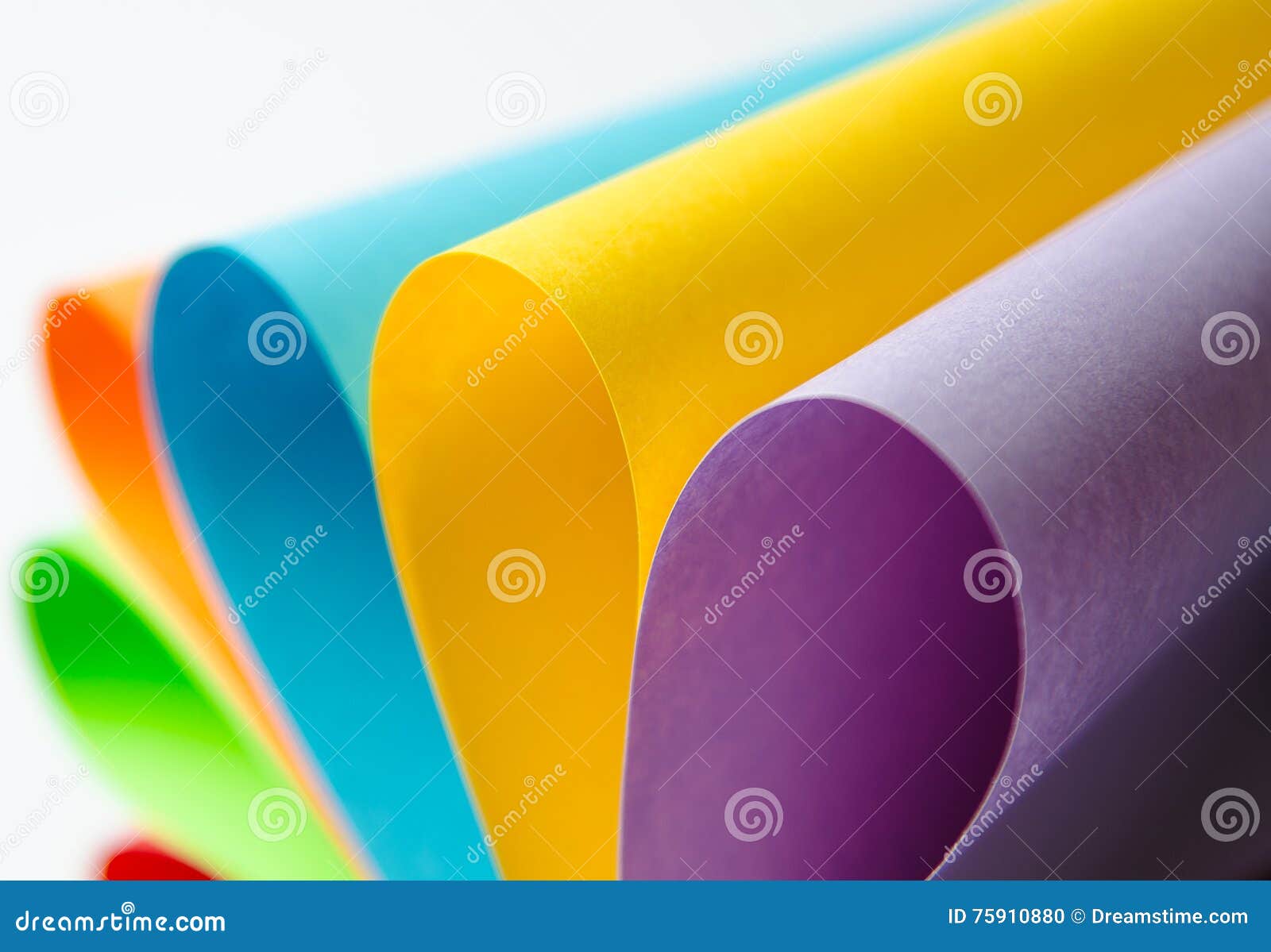Colorful Sheets of Color Paper, Abstract Background Stock Photo - Image ...