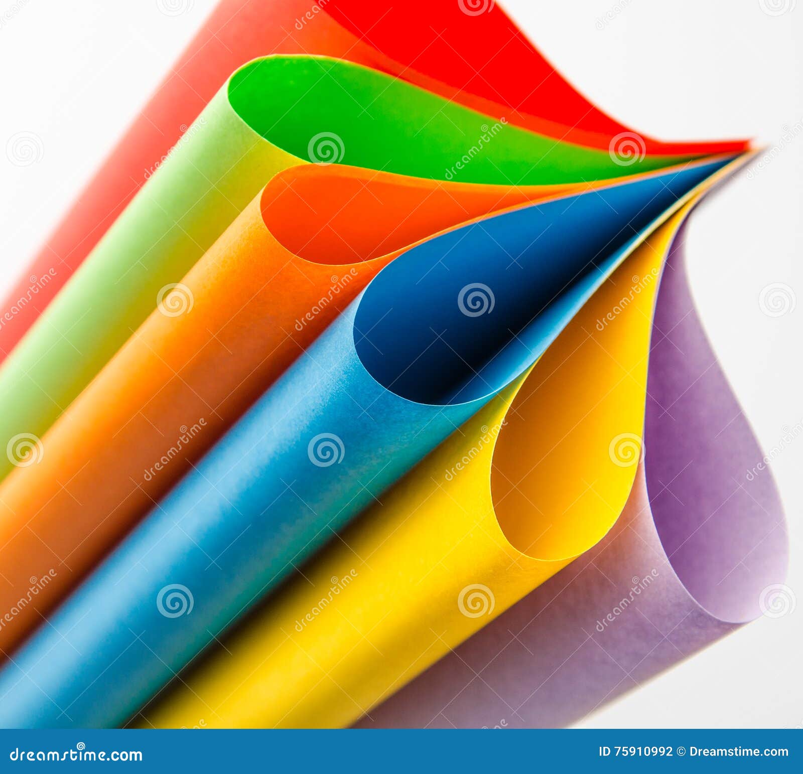 Colorful Sheets of Color Paper, Abstract Background Stock Photo - Image ...