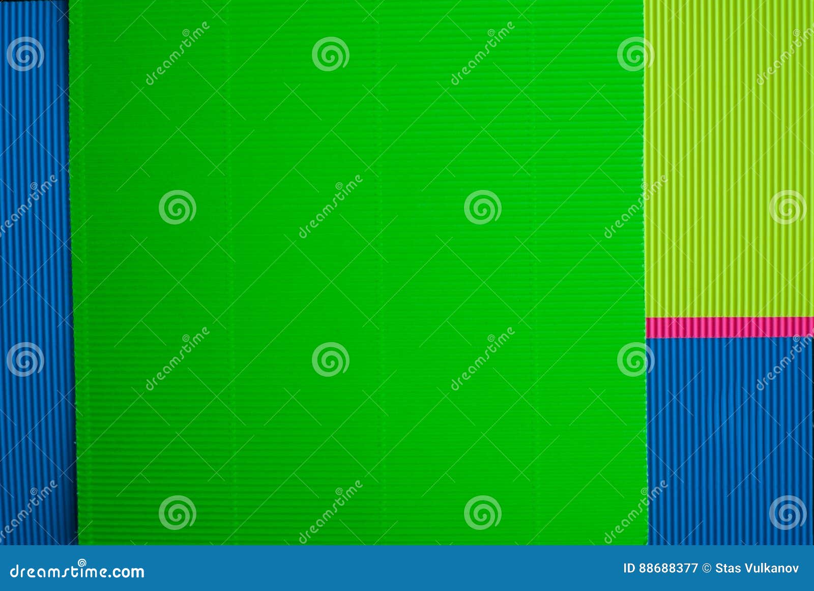 Colorful Sheets of Corrugated Cardboard, Stock Image - Image of shallow ...