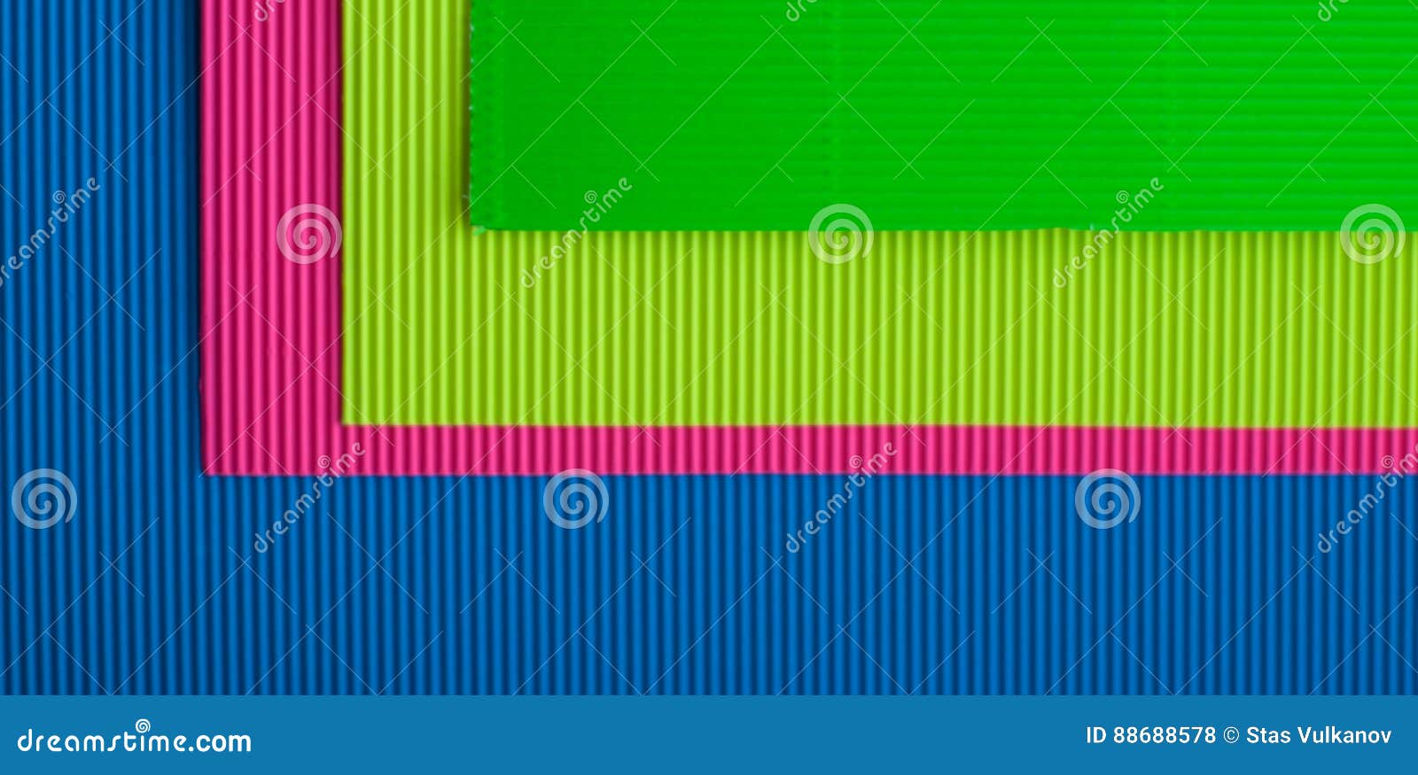 Colorful Sheets of Corrugated Cardboard, Stock Photo - Image of blocks ...