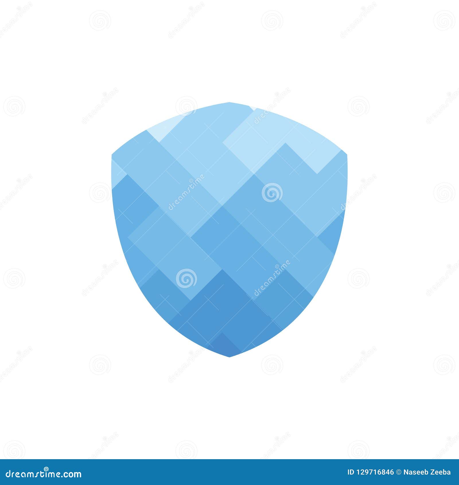 Colorful shield vector. stock vector. Illustration of defense - 129716846