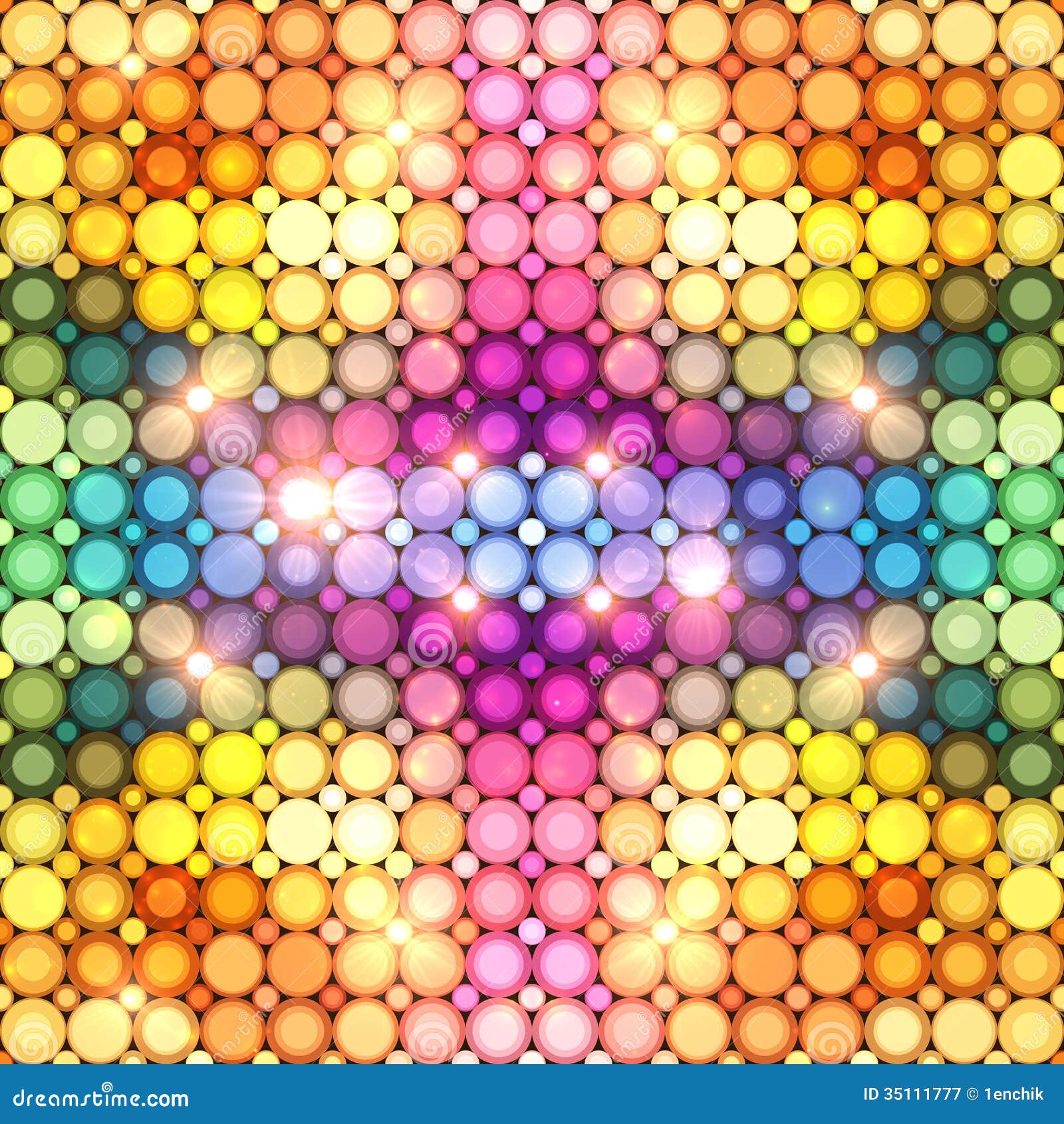 Colorful Shining Disco Lights Abstract Background Stock Vector ...
