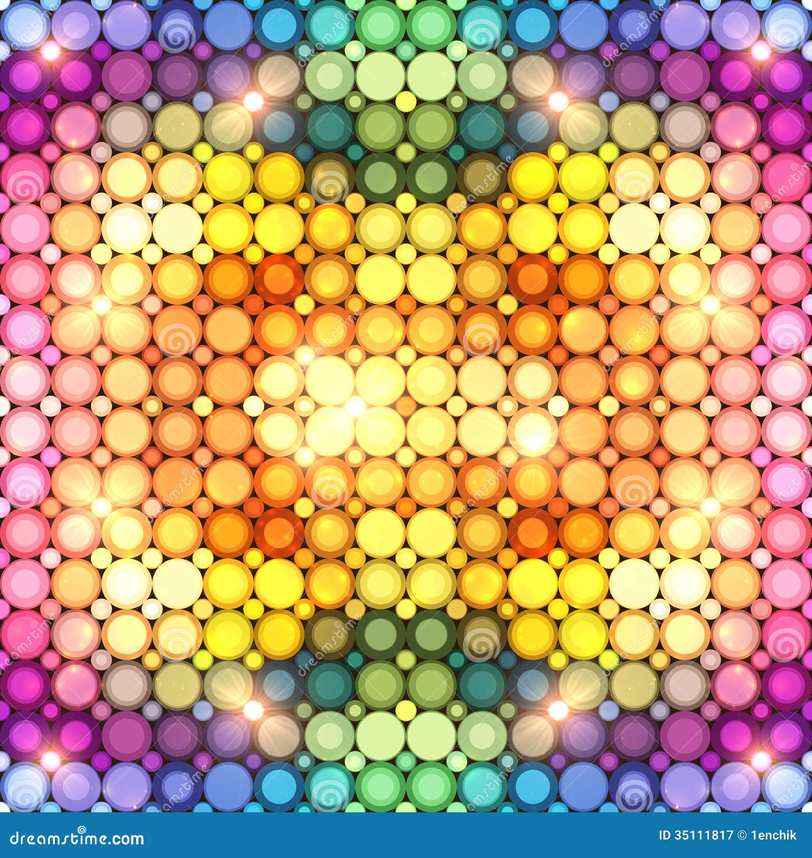 Colorful Shining Disco Lights Abstract Background Stock Vector ...