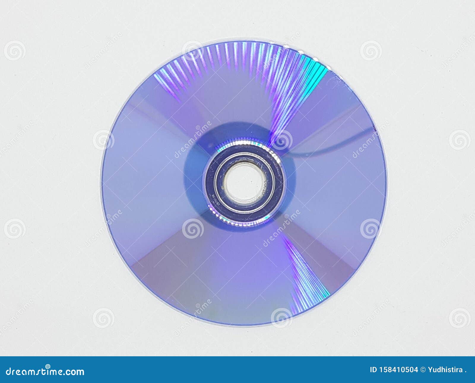 Colorful Shiny Computer Compact Disc in White Isolated Background 09 ...