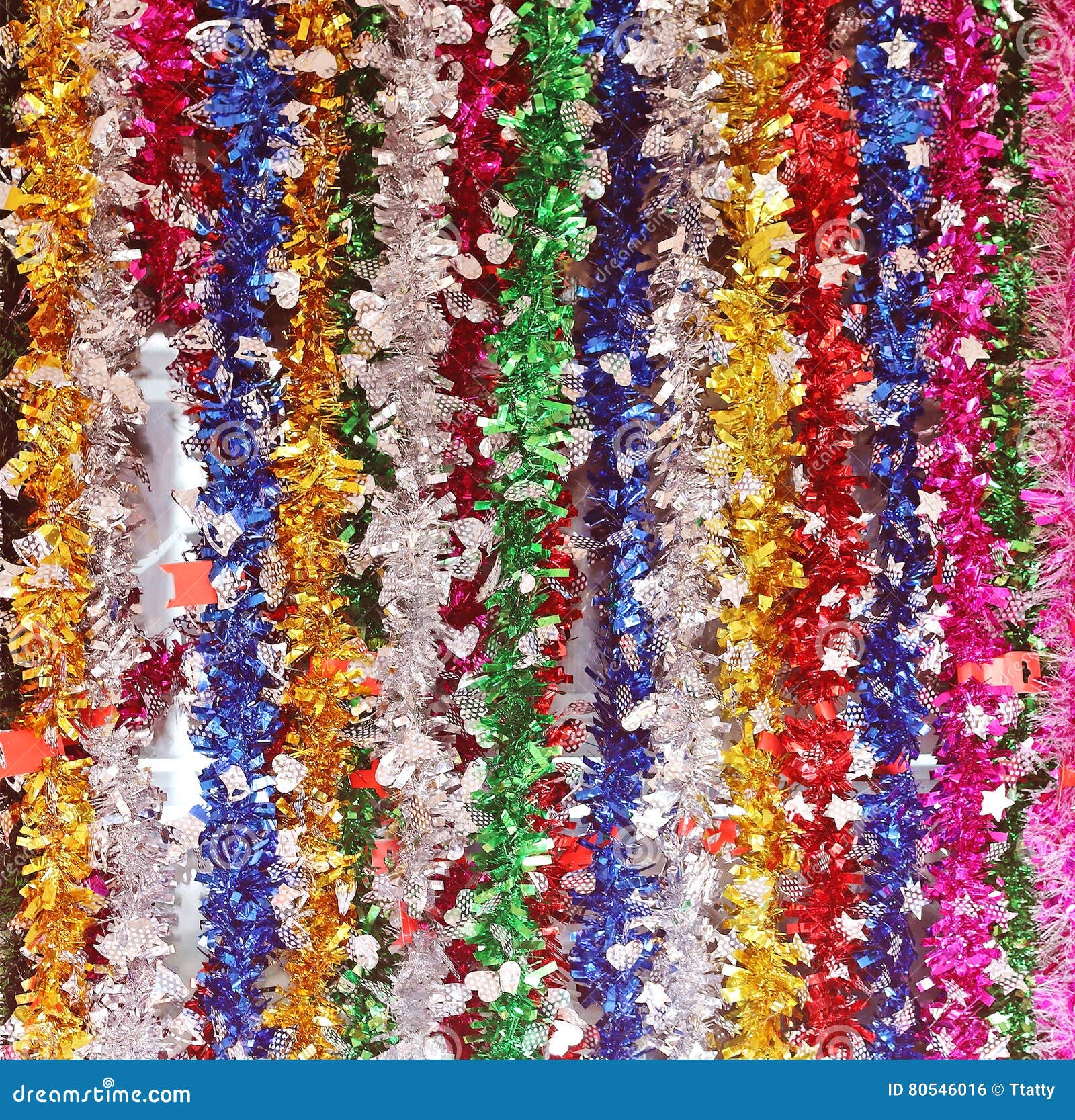 Colorful shiny decorations stock photo. Image of shiny - 80546016