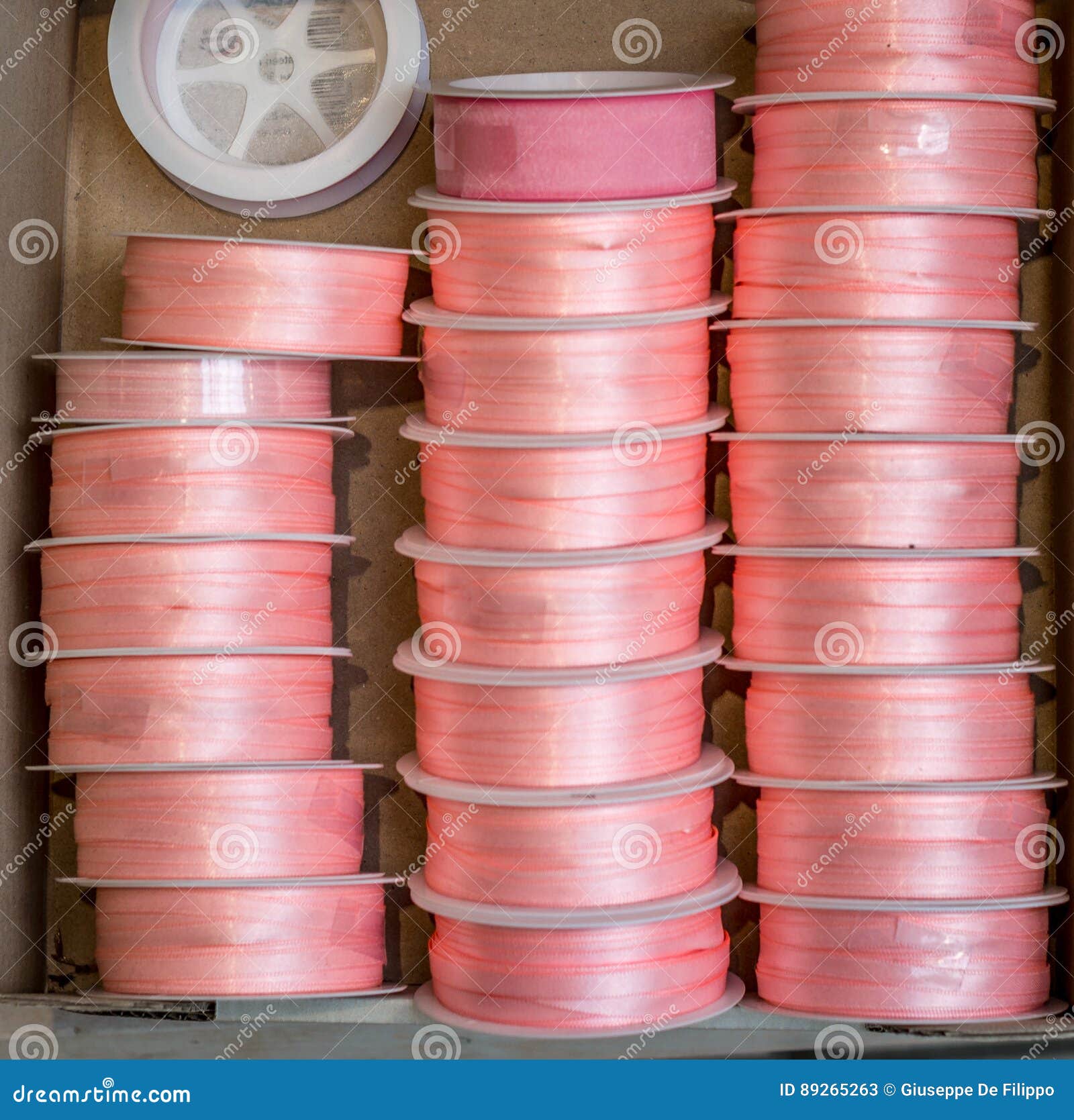 Colorful Shiny Gift Wrapping Ribbons - 3 Stock Image - Image of ...