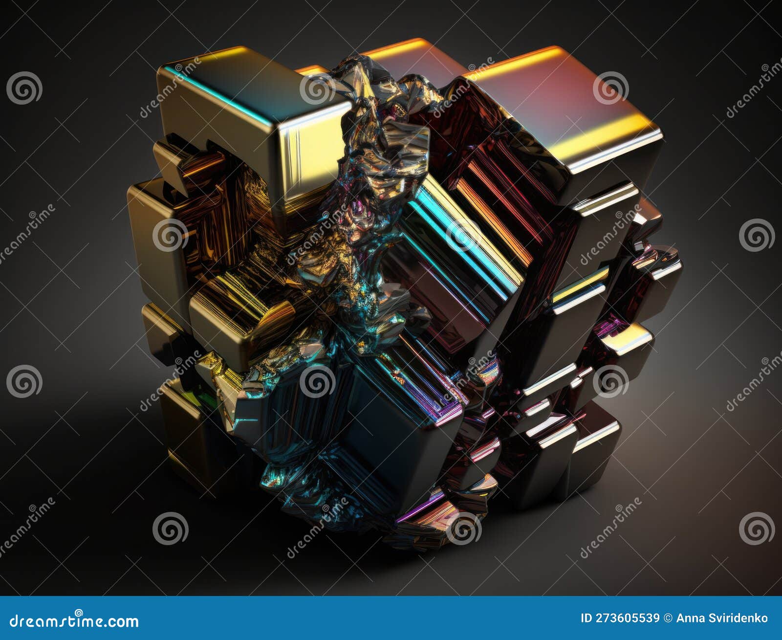 Cube With Bismuth Number 83 Periodic Table Stock Image | CartoonDealer ...