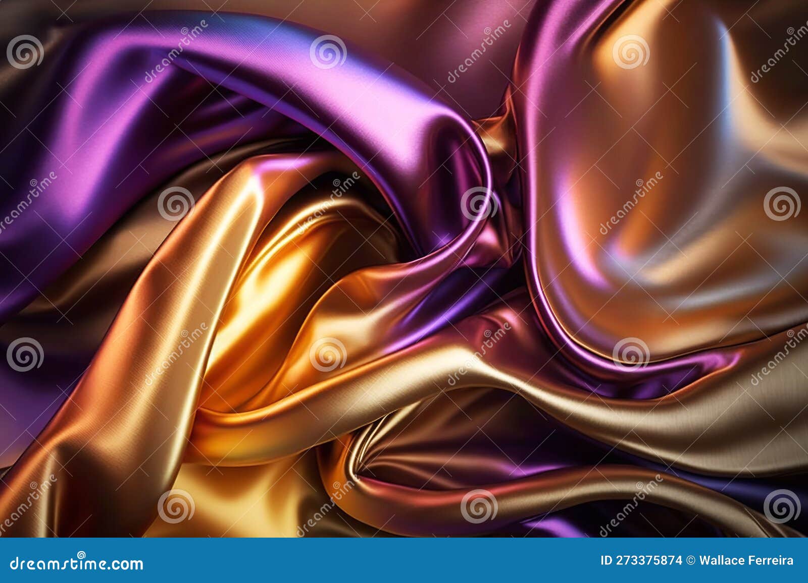 Colorful Shiny Silk Texture. Generative AI. Stock Photo - Image of ...