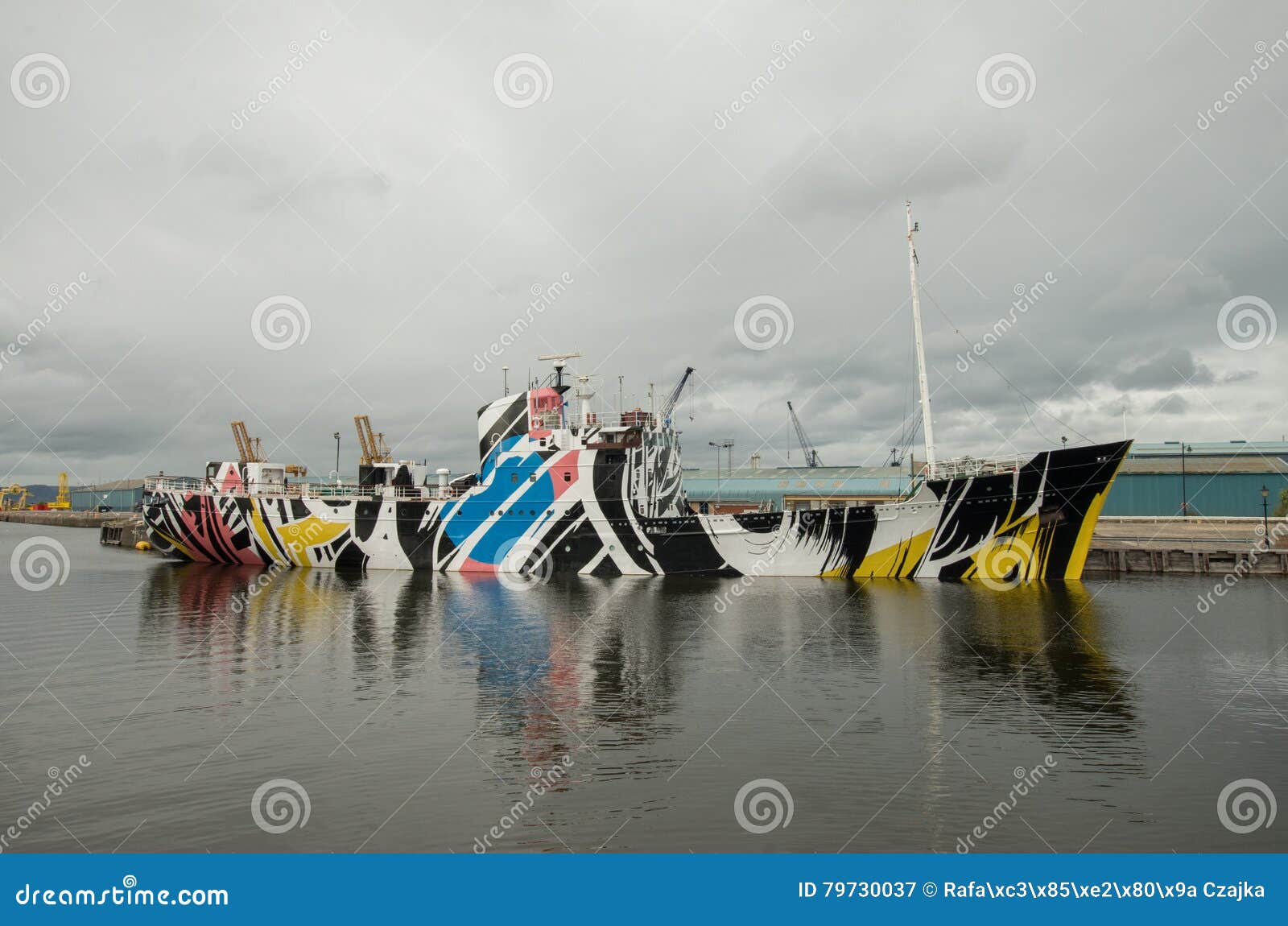 Colorful ship. editorial photography. Image of leith - 79730037
