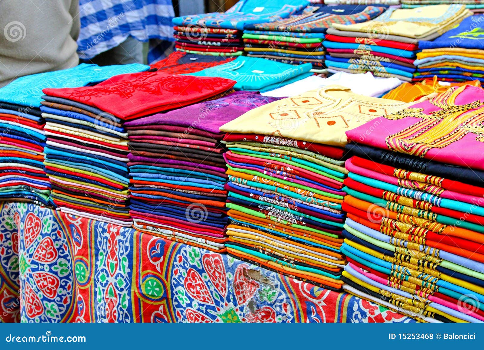 Colorful shirts stock photo. Image of ornamental, woman - 15253468