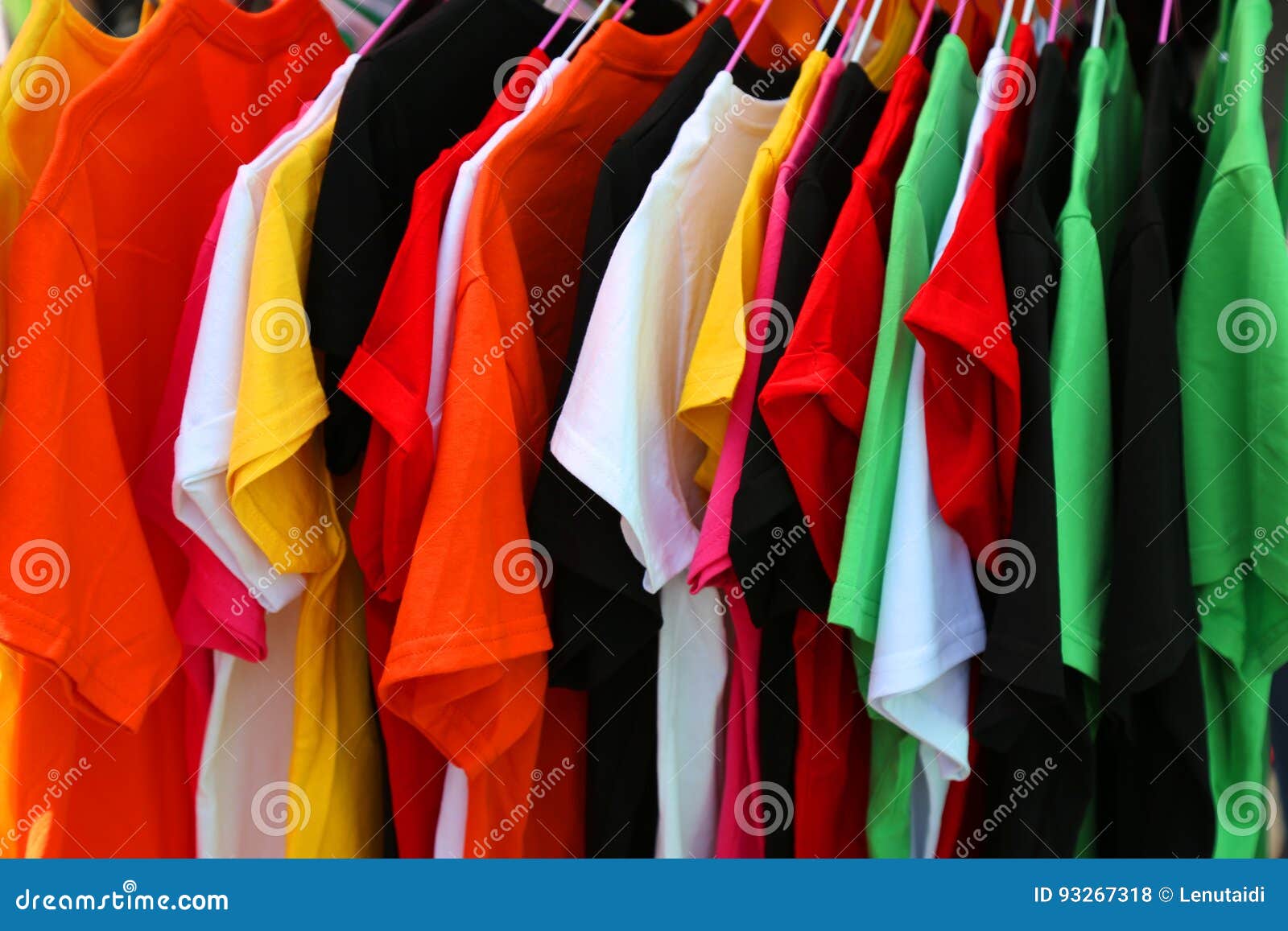 Colorful shirts stock photo. Image of business, colorful - 93267318