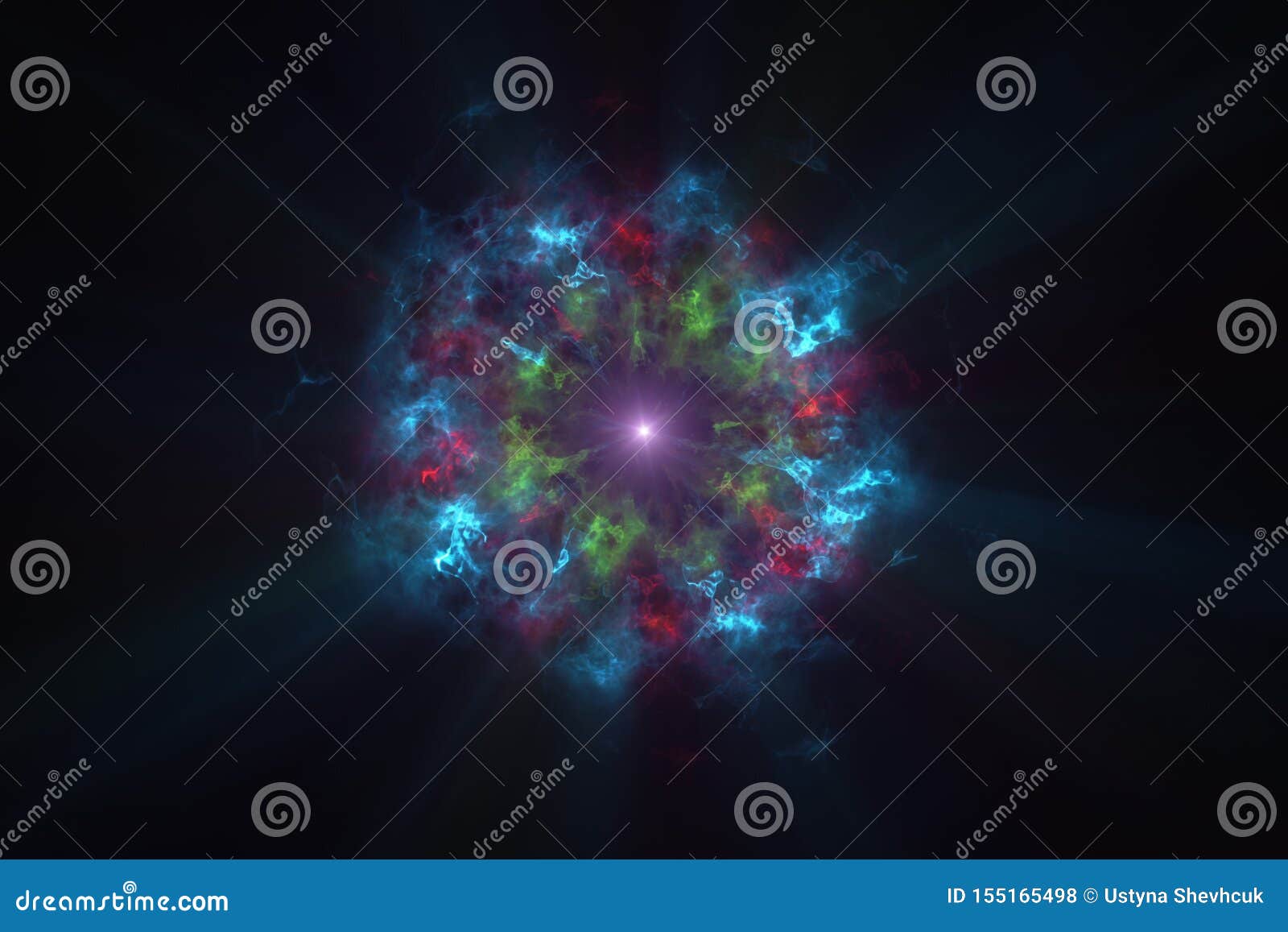 Colorful Shock Wave Consisting Particles. VFX Elements, Graphic ...