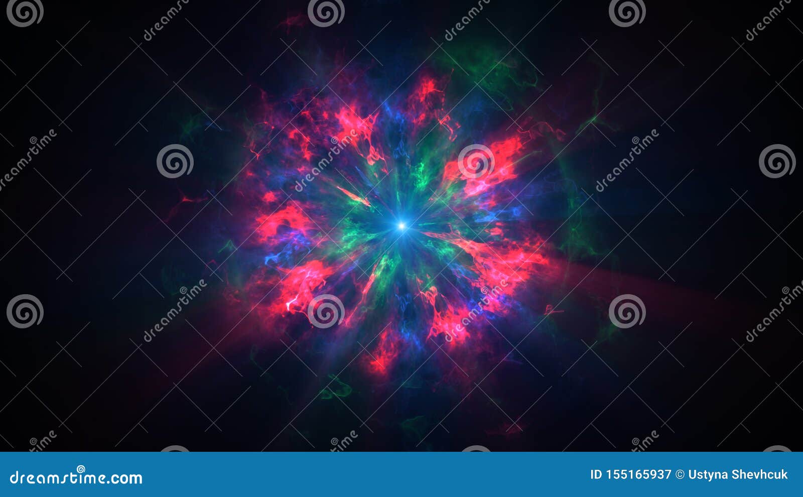 Colorful Shock Wave Consisting Particles. VFX Elements, Graphic ...