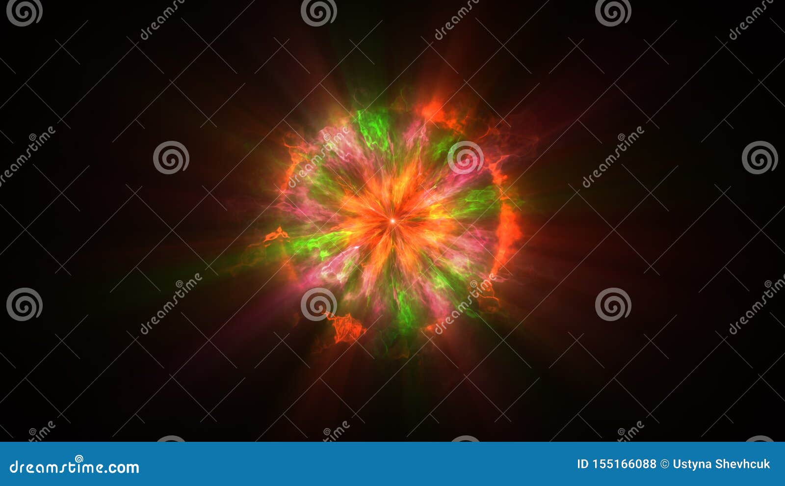 Colorful Shock Wave Consisting Particles. VFX Elements, Graphic ...