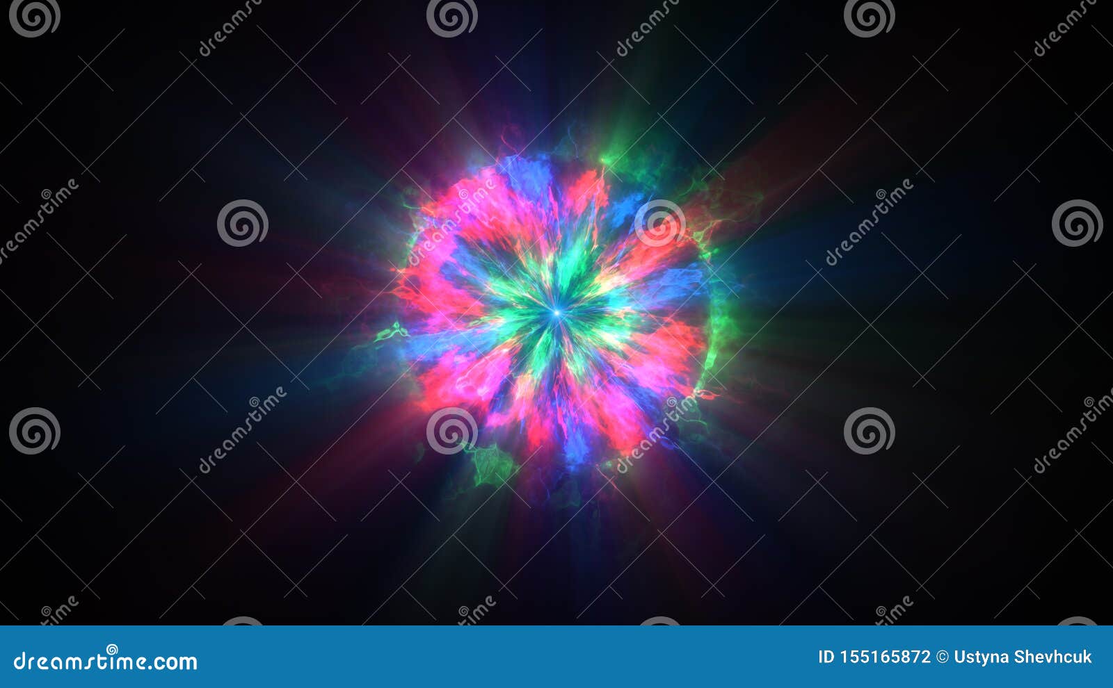Colorful Shock Wave Consisting Particles. VFX Elements, Graphic ...