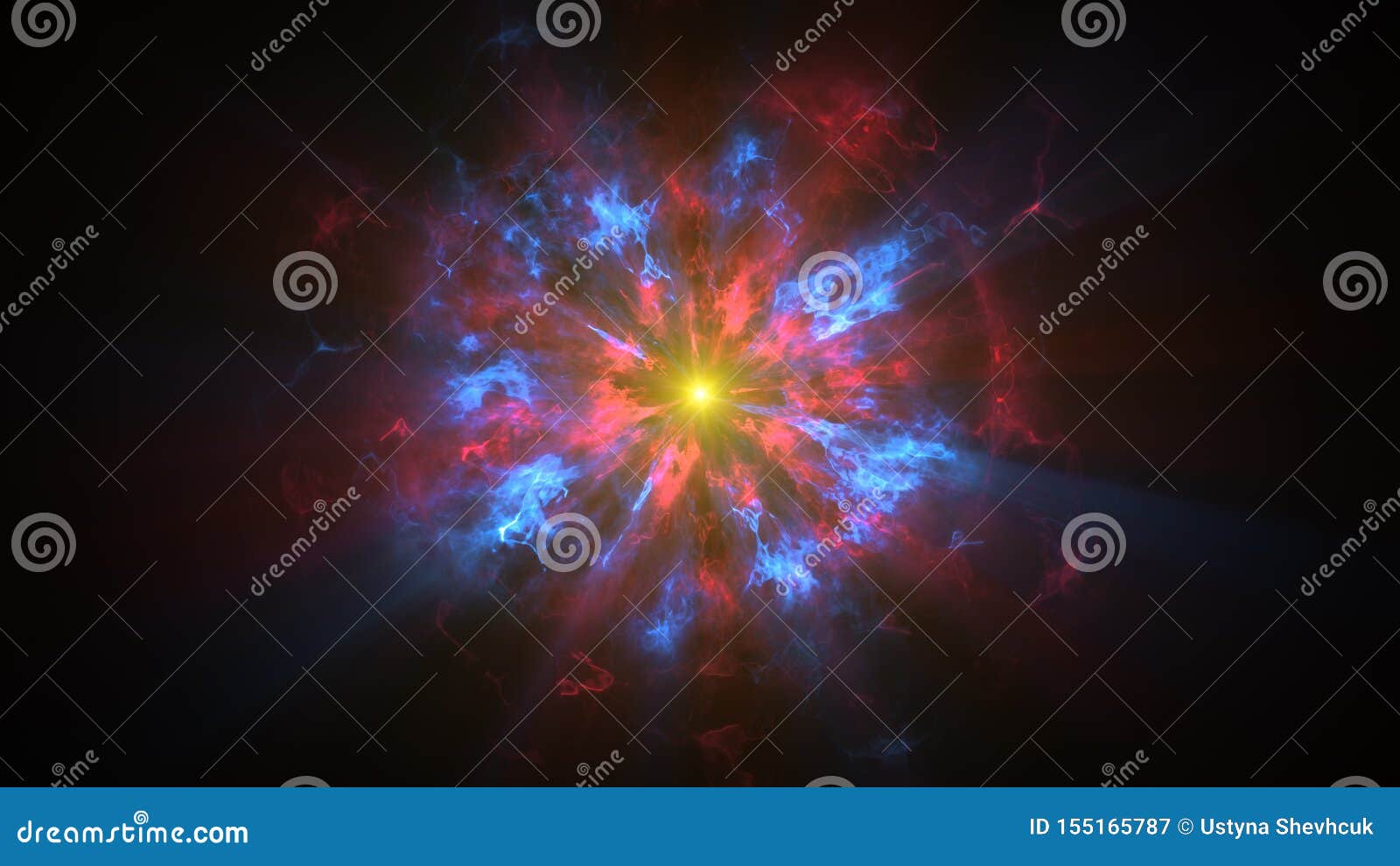 Colorful Shock Wave Consisting Particles. VFX Elements, Graphic ...