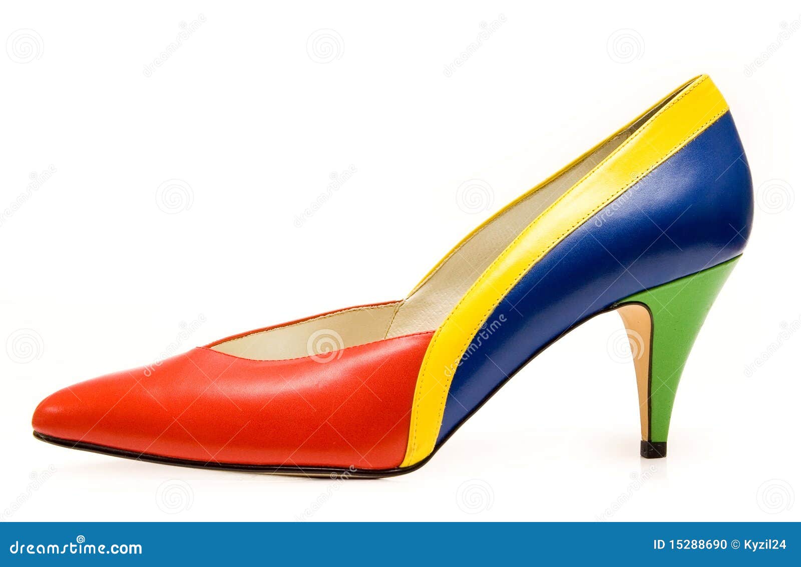 Colorful shoe stock photo. Image of attractive, female - 15288690