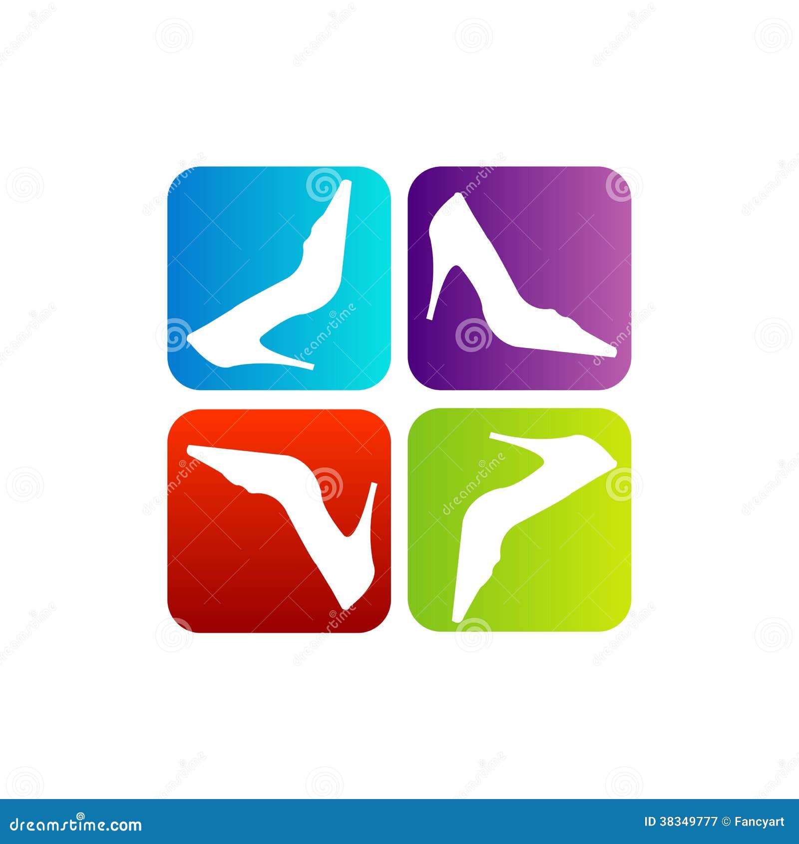 Colorful shoe background stock vector. Illustration of beautiful - 38349777