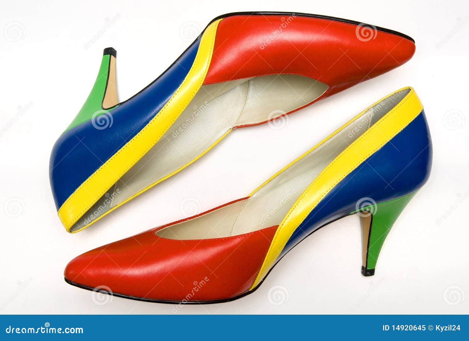 Colorful shoes stock image. Image of beautiful, female - 14920645