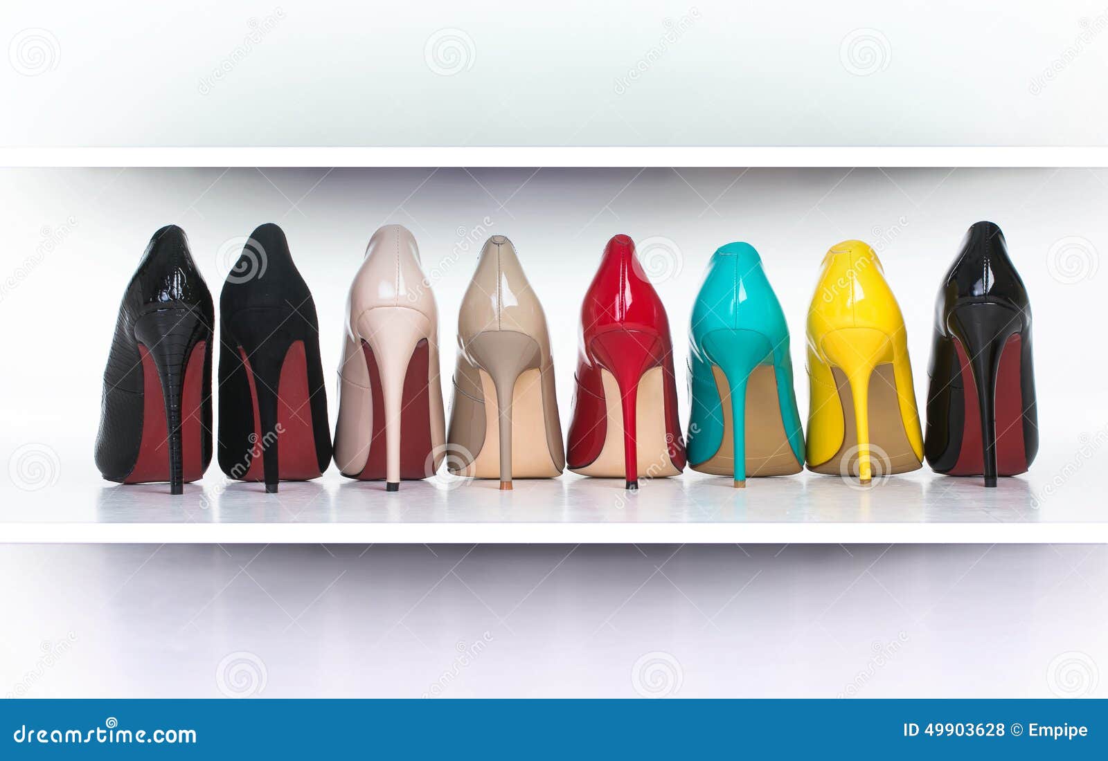 Colorful shoes stock photo. Image of femininity, leather - 49903628