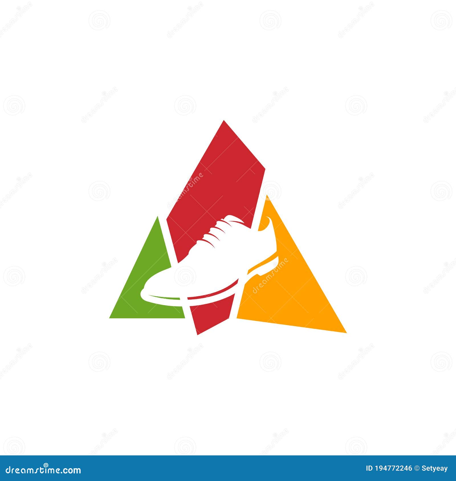 Colorful Shoes Logo Design Concept Vector Template, Icon Symbol, Design ...