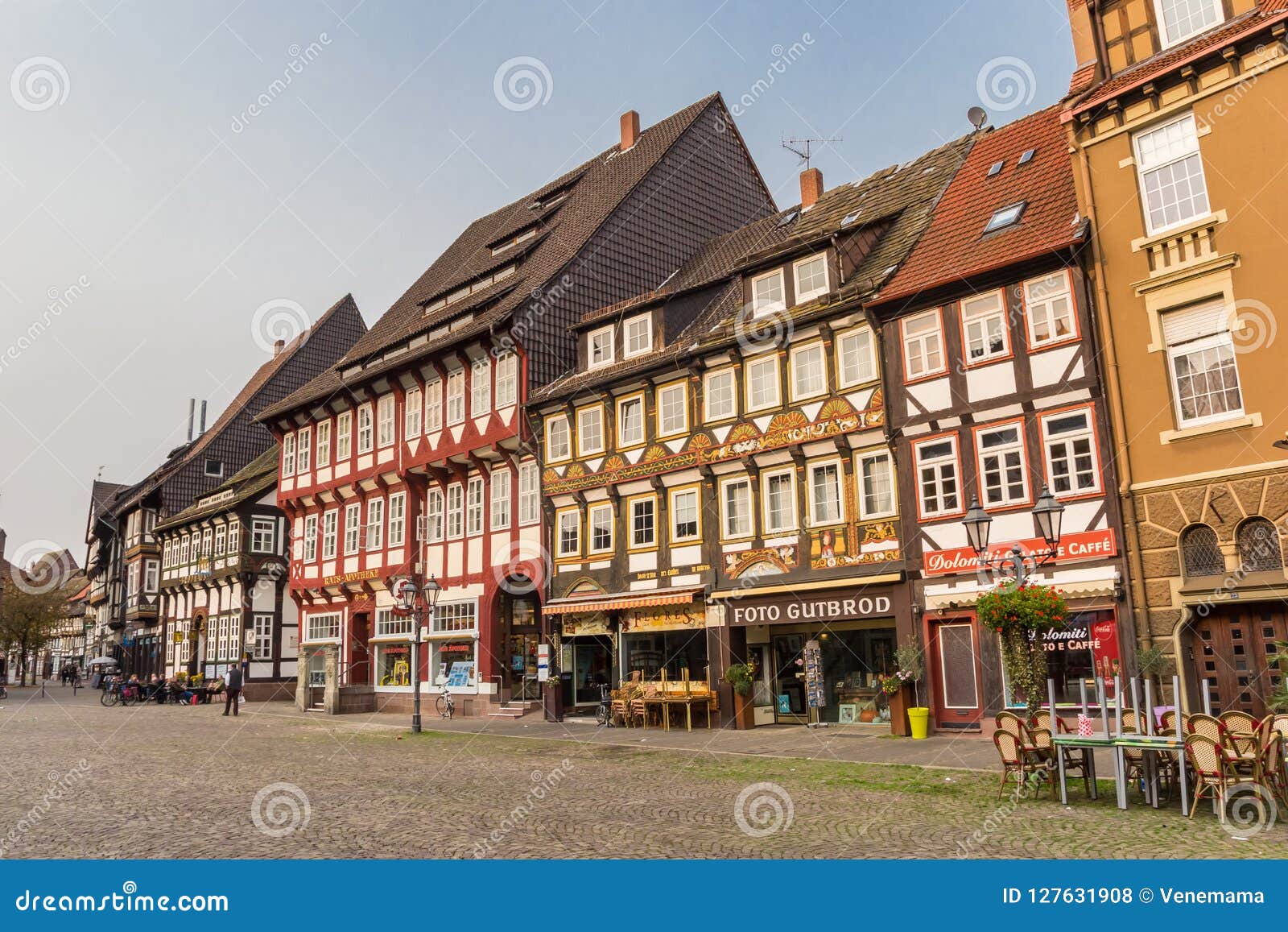 Colorful Shops at the Market Square of Einbeck Editorial Stock Photo ...
