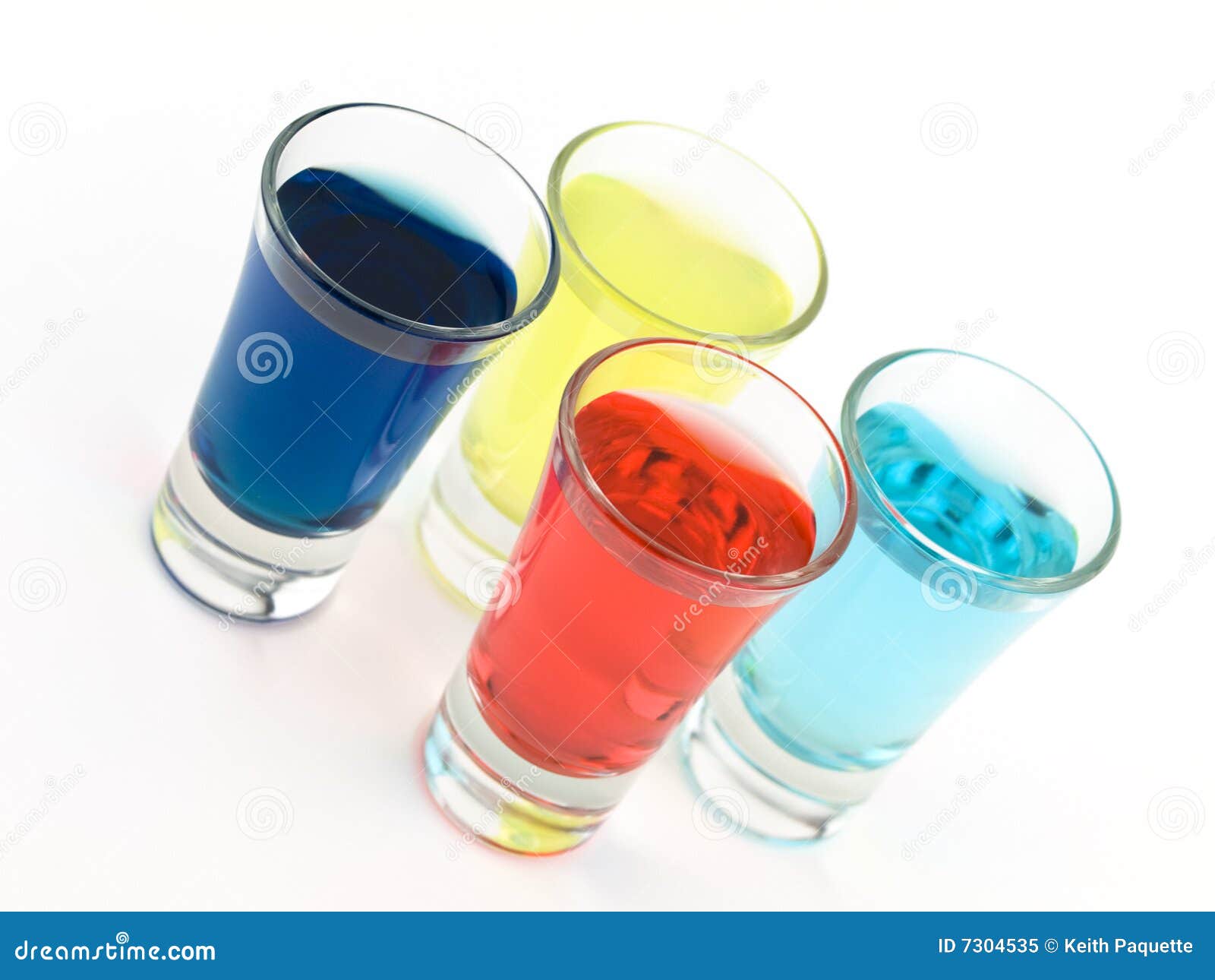 Colorful Shot Glasses stock image. Image of colors, bartender - 7304535