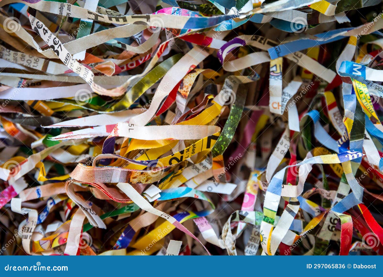 Colorful Shredded Crinkle Cut Paper Royalty-Free Stock Photography ...