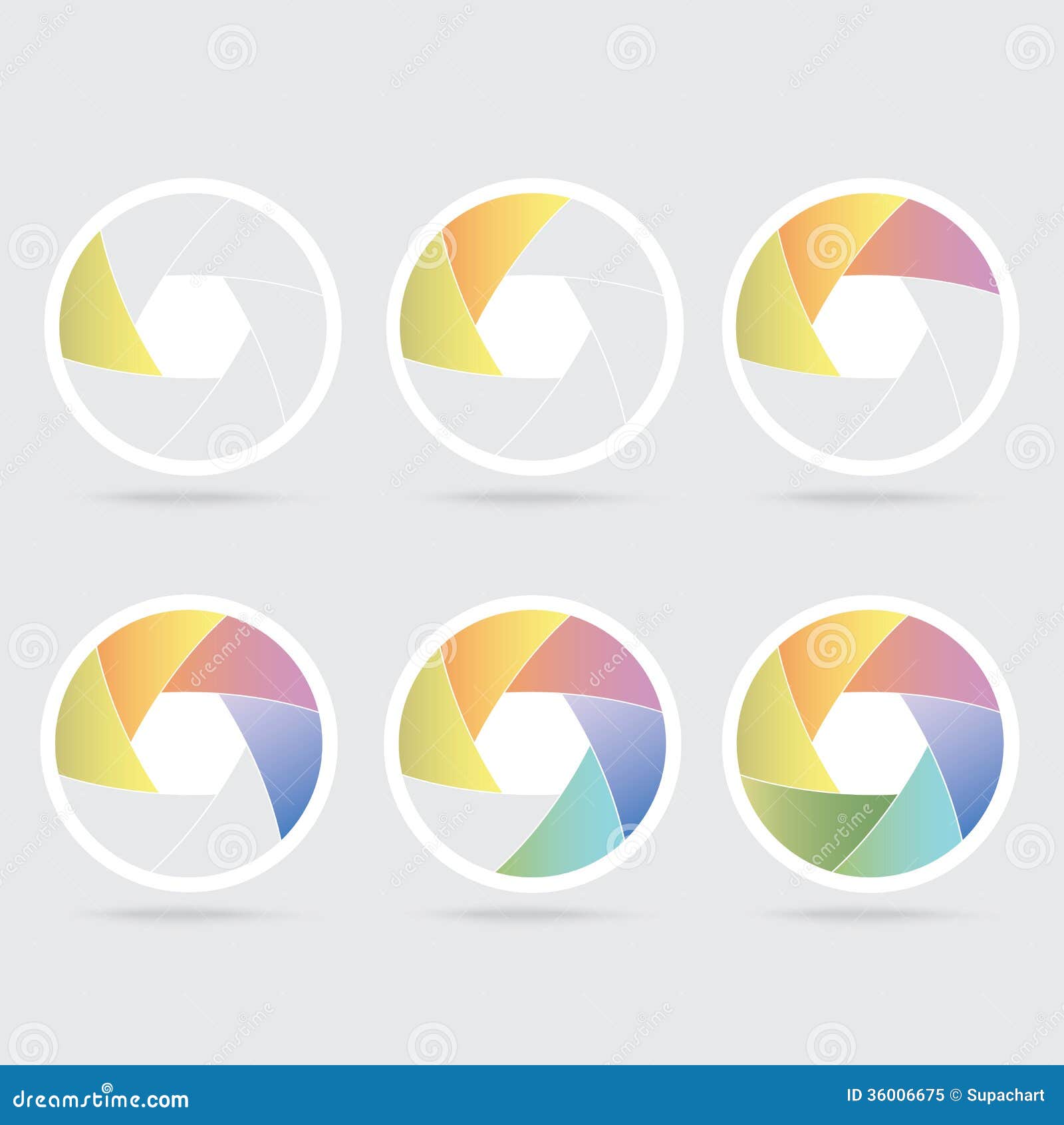 Colorful shutter blade stock vector. Illustration of shutter - 36006675