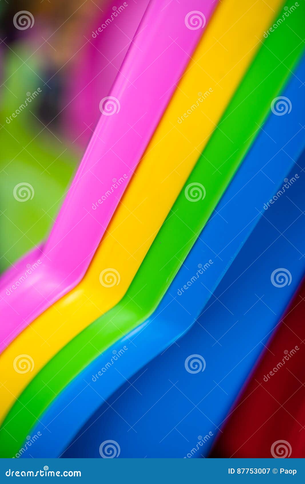 Colorful Sides of Plastic Sleds Stock Image - Image of backdrop ...