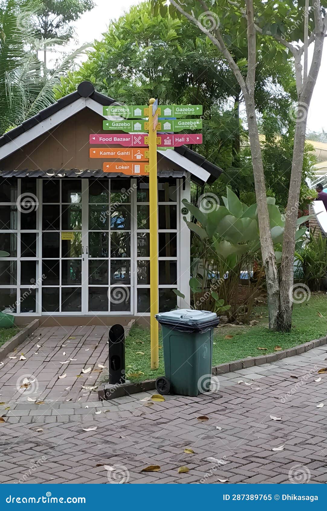 Colorful Signboard of Direction at Waterpark Merci Editorial Image ...