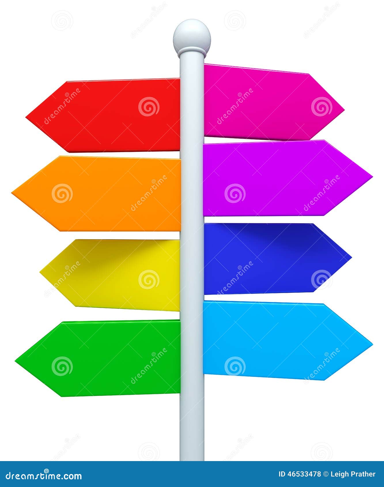 Colourful URL Signpost Shows WWW. Royalty-Free Stock Image ...