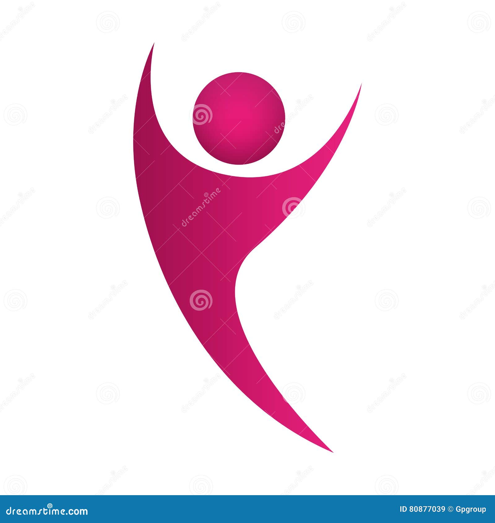 Colorful Silhouette Abstract Figure Human Stock Vector - Illustration ...