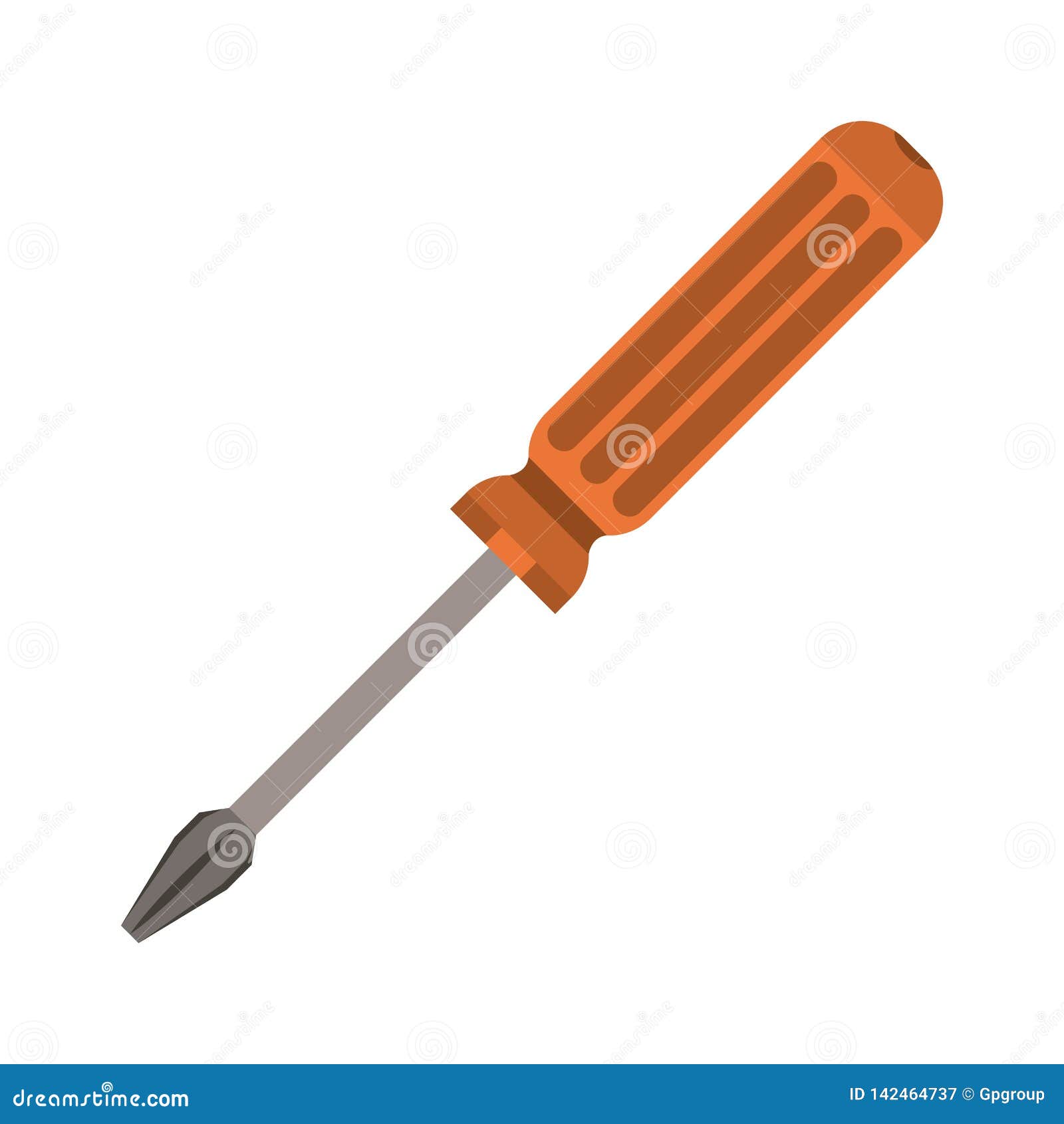 Colorful Silhouette of Phillips Screwdriver Stock Vector - Illustration ...