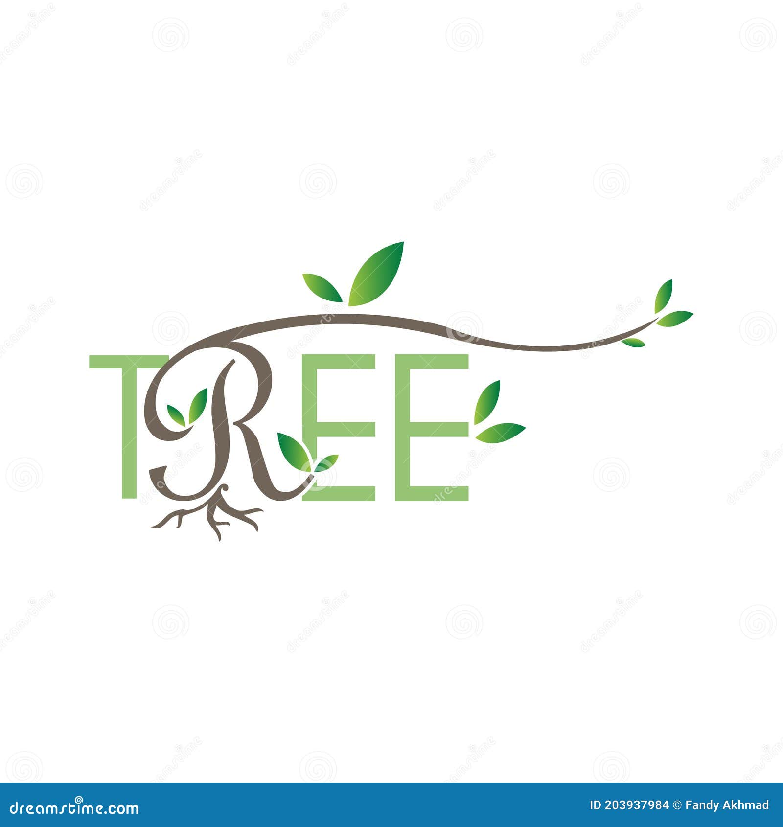Colorful Silhouette of Tree Logo Vector Design Graphics Element ...