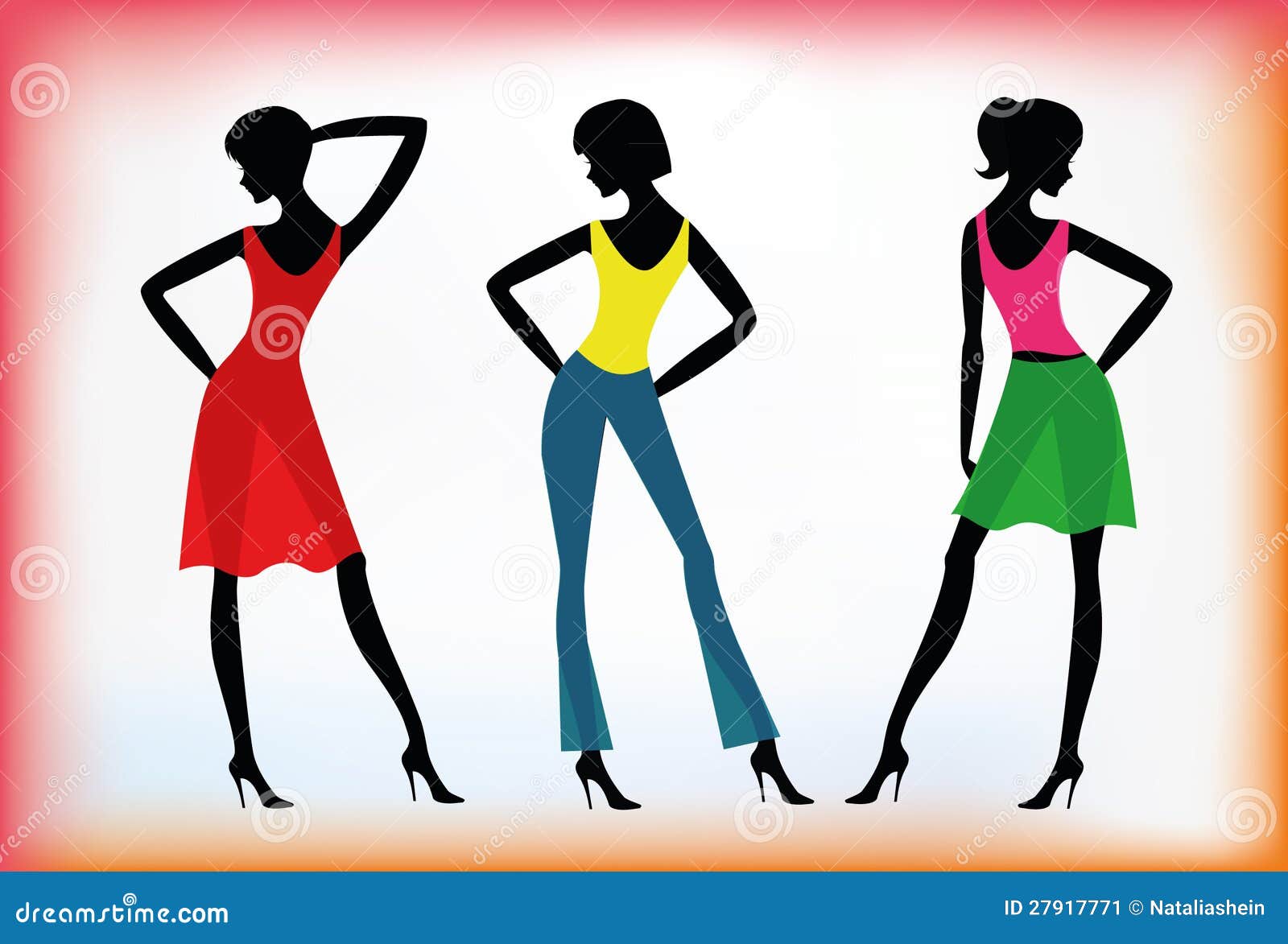 Colorful silhouettes stock vector. Illustration of isolated - 27917771 Colorful silhouettes stock vector. Illustration of isolated - 27917771