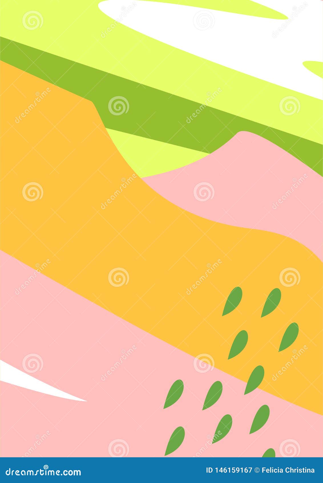 Colorful Simple Abstract Digital Art / Background Stock Illustration ...