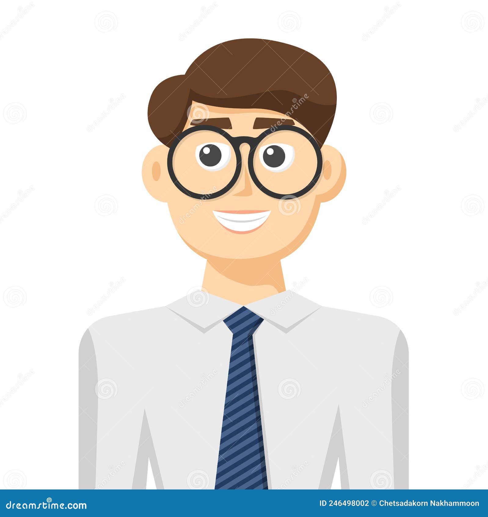 Colorful Simple Flat Vector of 0ffice Worker Stock Vector ...