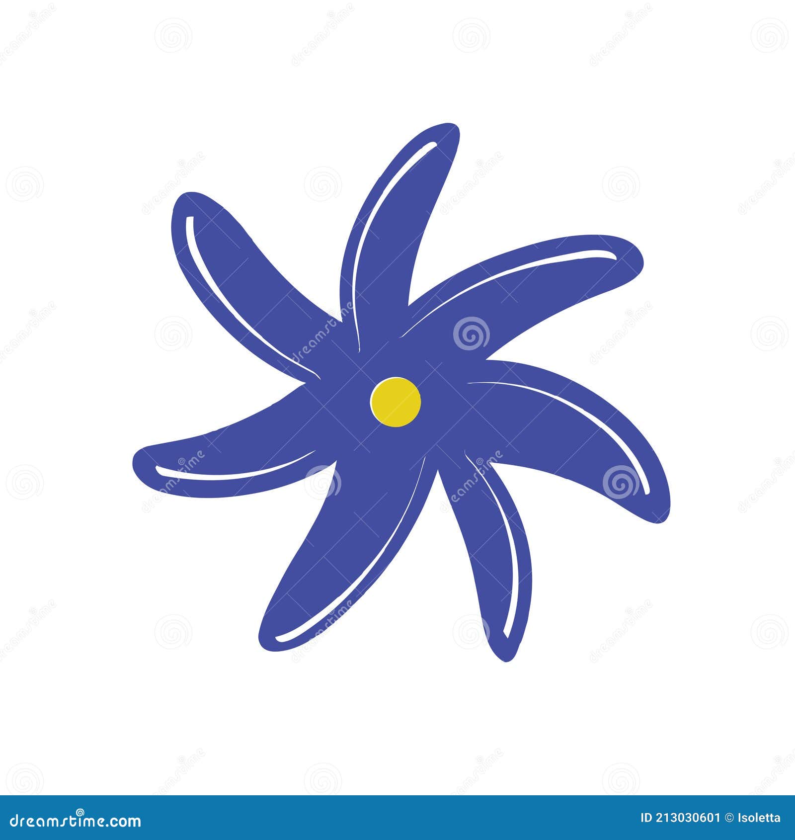 Colorful Simple Flower. Vector Illustration Stock Vector - Illustration ...