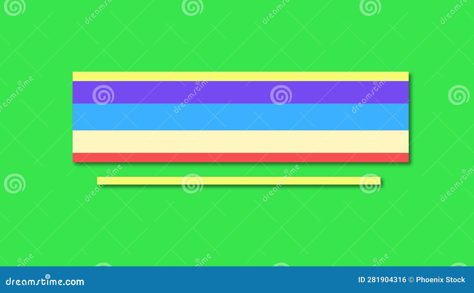Colorful Simple Minimalistic Lower Third Animation. Stock Illustration ...