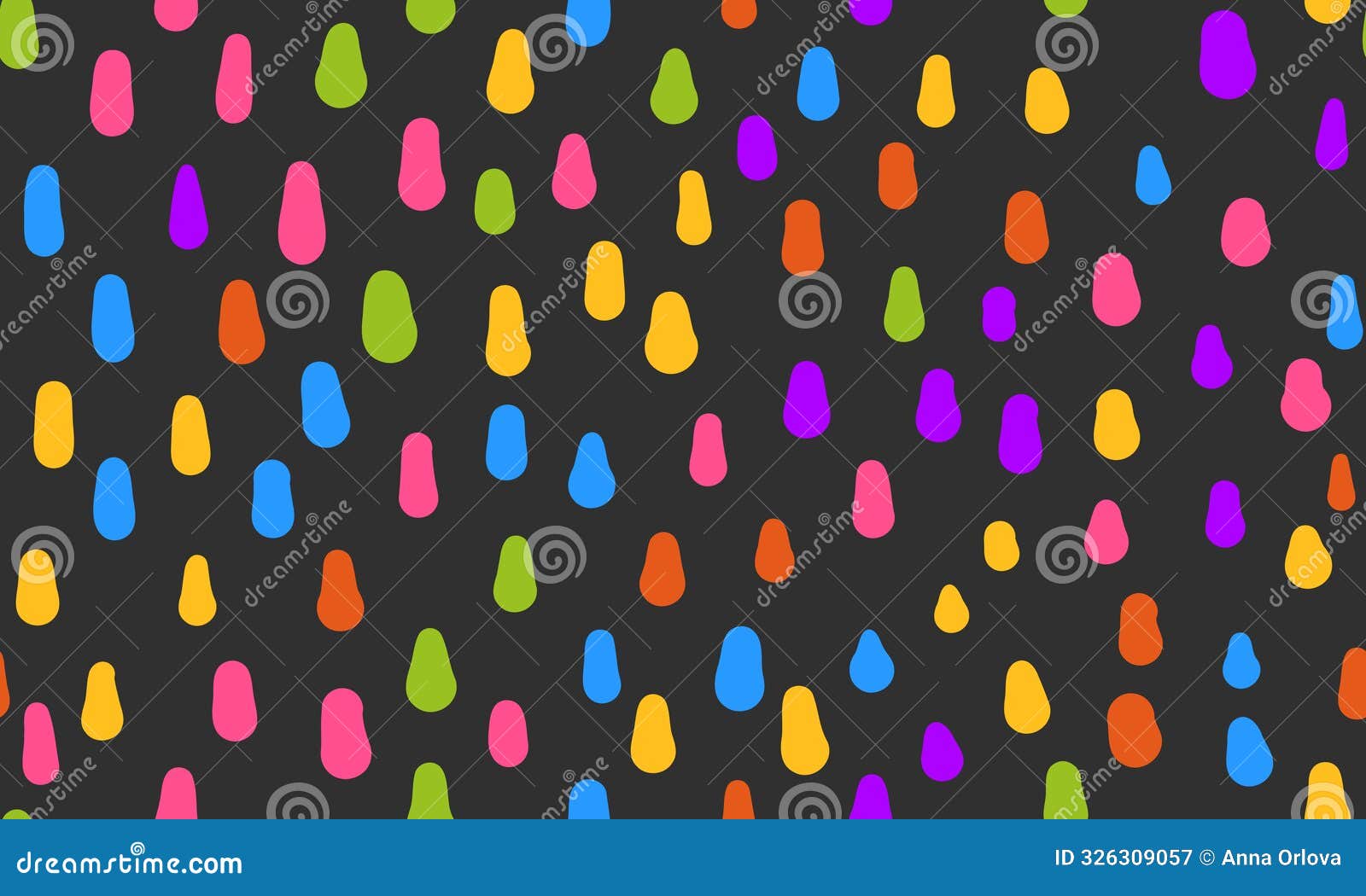 Colorful Simple Small Dash Background. Seamless Vector Pattern Stock ...
