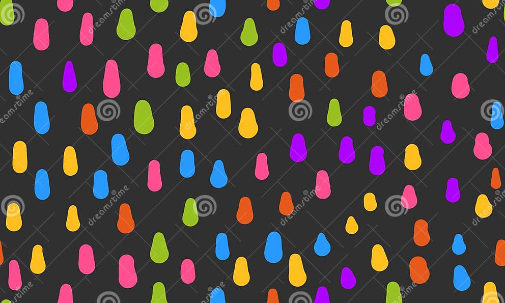 Colorful Simple Small Dash Background. Seamless Vector Pattern Stock ...