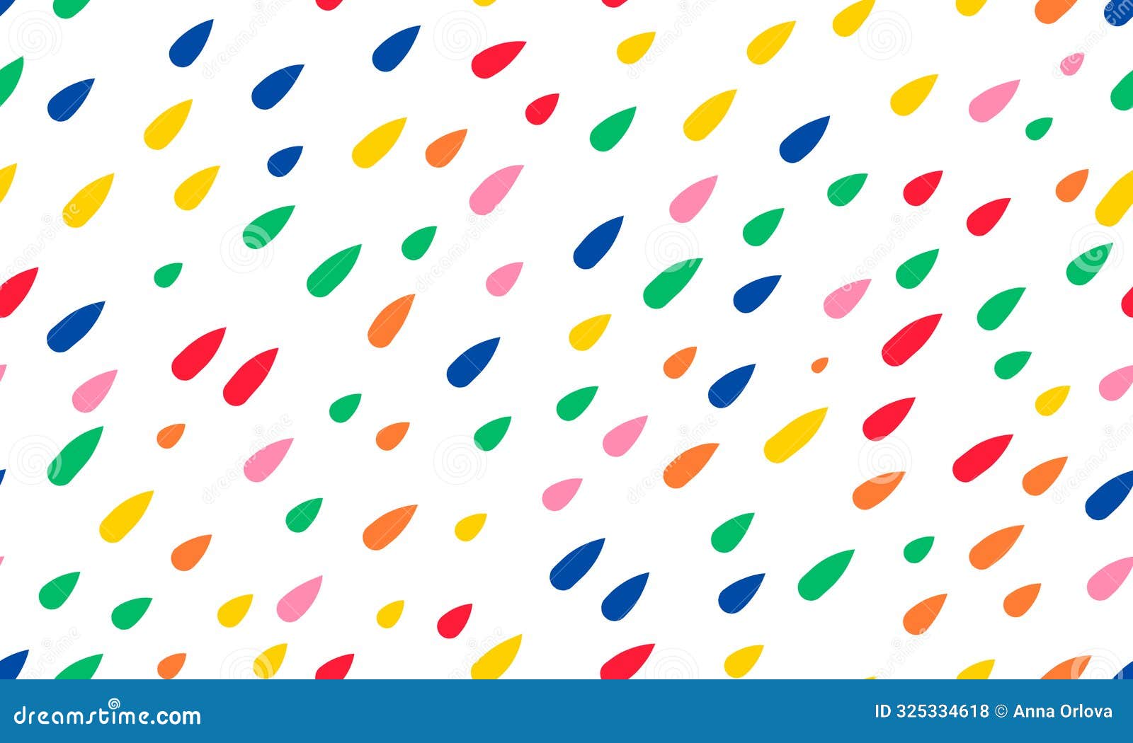 Colorful Simple Small Dash Seamless Pattern. Vector Wallpaper with Hand ...