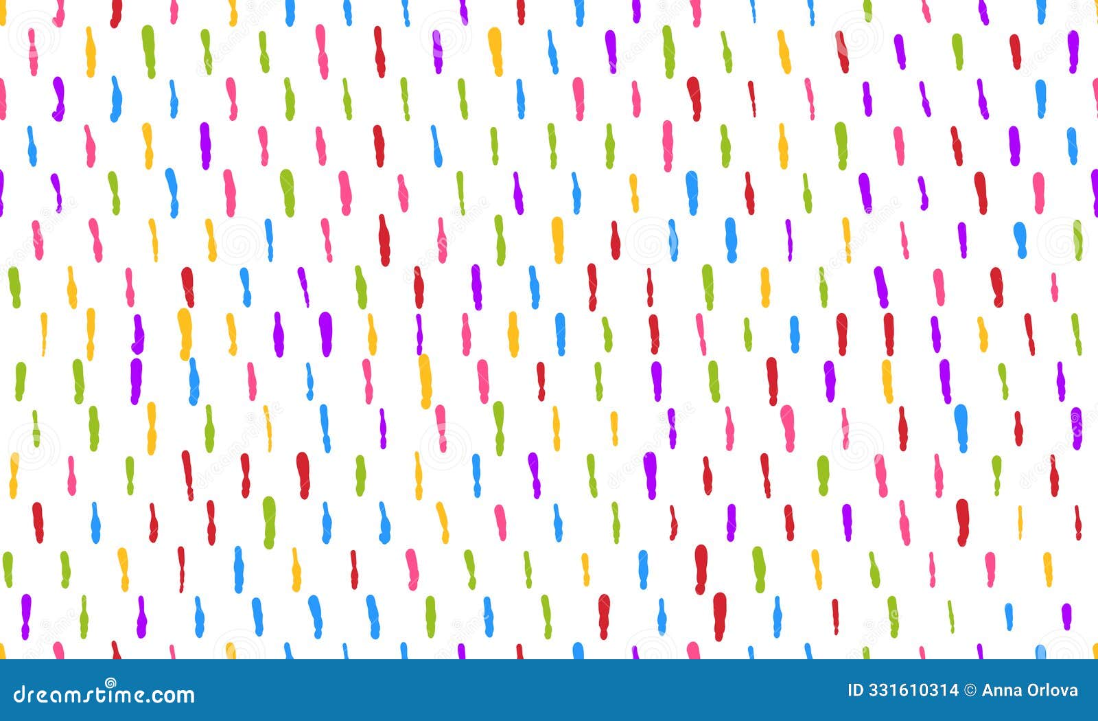 Colorful Simple Small Dash Seamless Pattern on White Background Stock ...