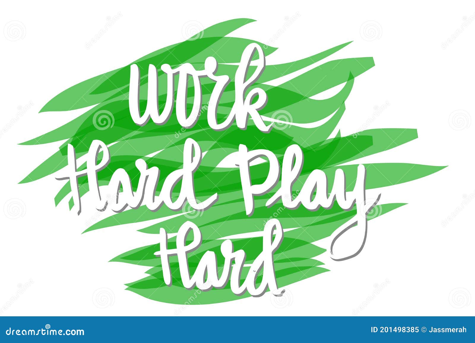 Colorful Simple Vector Hand Draw Sketch Lettering, Hard at Work Hard ...