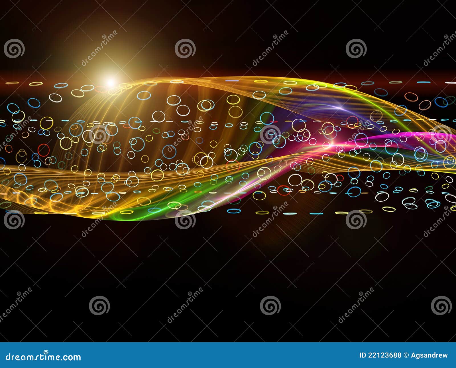 Colorful Sine Wave Pattern stock illustration. Illustration of ...